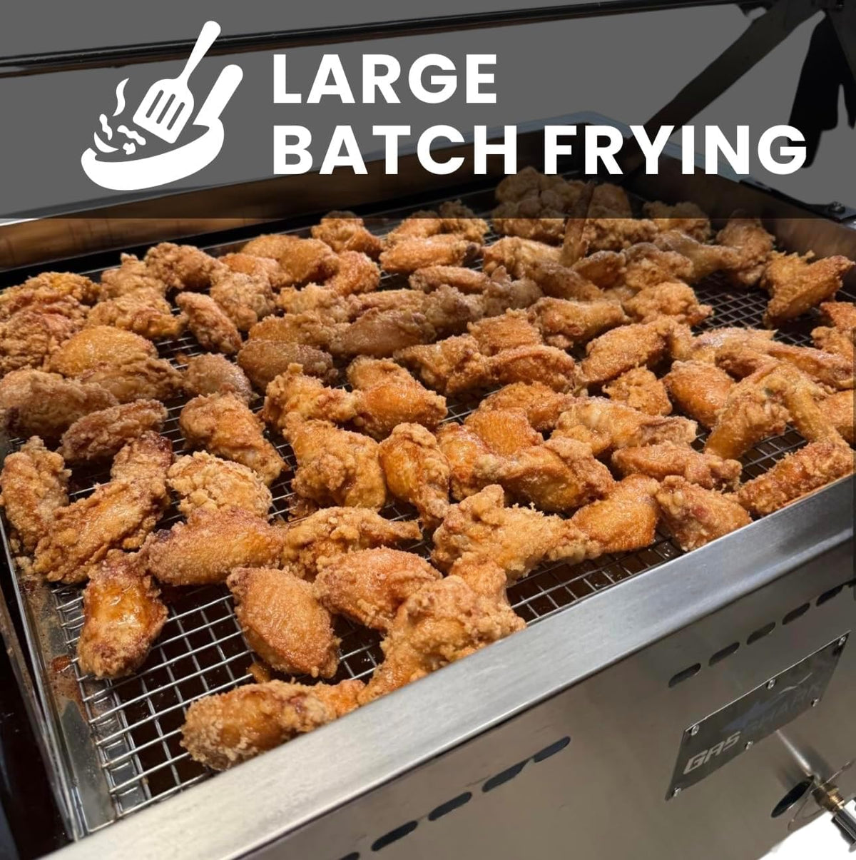 12 Gallon Deep Fryer Cart with Basket Lift | Portable 4 Wheel Large Ba ...