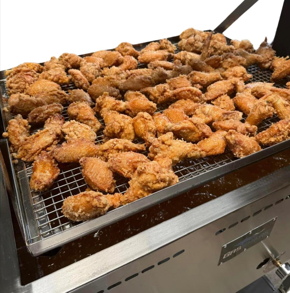 12 Gallon Deep Fryer Cart with Basket Lift | Portable 4 Wheel Large Ba ...